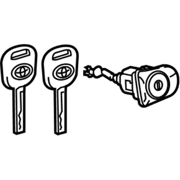 69052-06260 Genuine Toyota Cylinder & Key Set