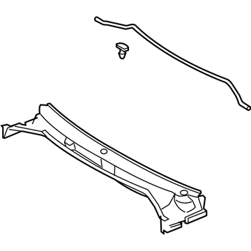 55708-60091 Genuine Toyota LOUVER Sub-Assembly, Cow
