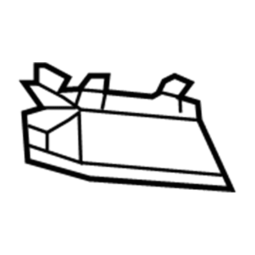 53105-0E010 Genuine Toyota GARNISH Sub-Assembly, Ra