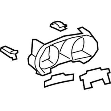 55410-0E020-C0 Genuine Toyota Panel Assembly, Instrument