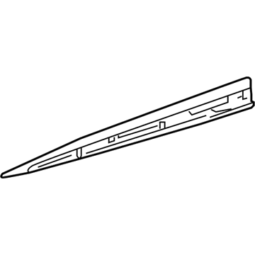 75732-0D200 Genuine Toyota MOULDING, Front Door, Outside