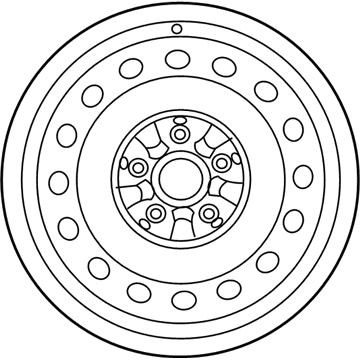 42611-21280 Genuine Toyota Wheel, Disc