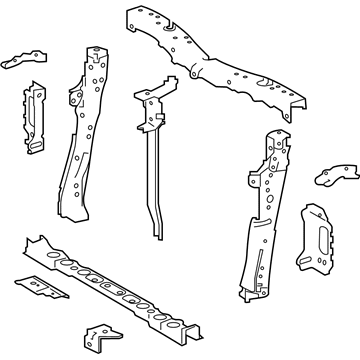 53201-12906 Genuine Toyota Support Sub-Assembly, Ra