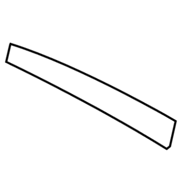 75755-0R010 Genuine Toyota MOULDING, Front Door Window Frame