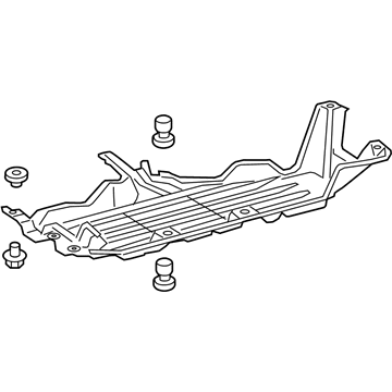 58398-06120 Genuine Toyota Cover, Floor Under