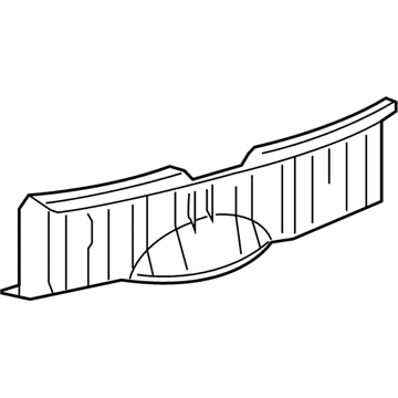 58387-0D090-C0 Genuine Toyota Plate, Rear Floor Finish