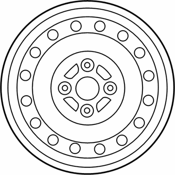 42611-0D590 Genuine Toyota Wheel, Disc