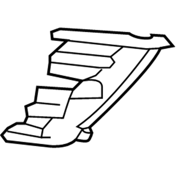 53123-0D020 Genuine Toyota Moulding, Radiator Grille