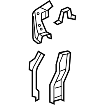 53202-06190 Genuine Toyota Support Sub-Assembly, Ra