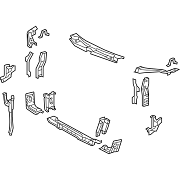 53210-06150 Genuine Toyota Support Assembly, RADIAT