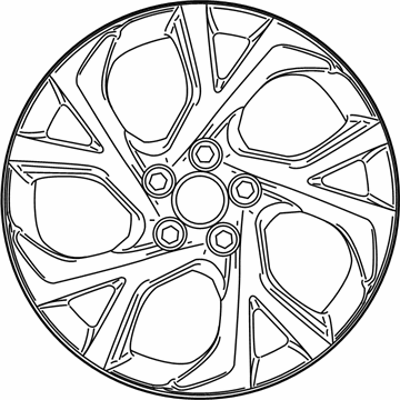 42611-F4040 Genuine Toyota Wheel, Disc