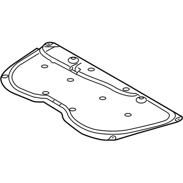 53341-0T010 Genuine Toyota Insulator, Hood