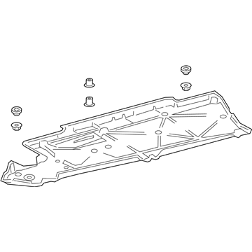 58166-06040 Genuine Toyota Cover, Front Floor, LH