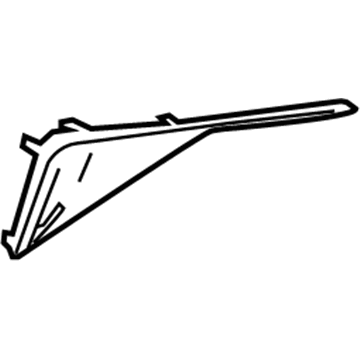 52163-F4020 Genuine Toyota Plate, Rear Bumper, RH