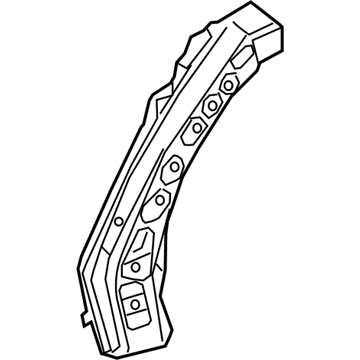 53707-06060 Genuine Toyota Apron Sub-Assembly, FEND