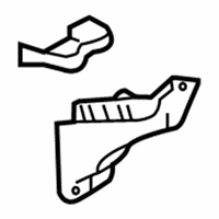 53708-0E010 Genuine Toyota GUSSET Sub-Assembly, Front