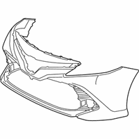 52119-0X936 Genuine Toyota Cover, Front Bumper L/C