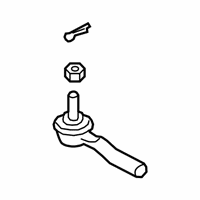 45460-09280 Genuine Toyota End Set, Tie Rod, RH