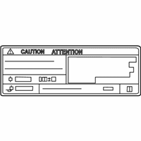 88723-06130 Genuine Toyota Label, Cooler SERVIC