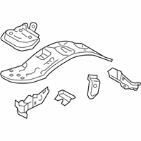 53707-04900 Genuine Toyota Apron Sub-Assembly, FEND