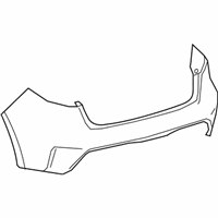 52159-0X927 Genuine Toyota Cover, Rr Bumper, L/