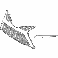 53102-06320 Genuine Toyota Radiator Grille Sub-Assembly