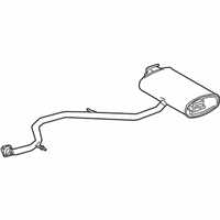 17430-0Y151 Genuine Toyota Exhaust Tail Pipe Assembly