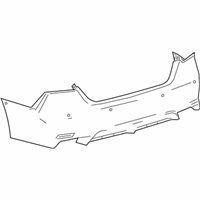 52159-33962 Genuine Toyota Cover, Rear Bumper L/C