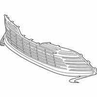 53102-06100 Genuine Toyota Radiator Grille Sub-Assembly