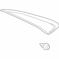 75056-06010 Genuine Toyota GARNISH Sub-Assembly, Rear