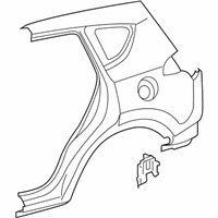 61601-0R070 Genuine Toyota Panel Sub-Assembly, QUAR