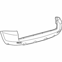 52159-0R901 Genuine Toyota Cover, Rear Bumper