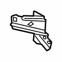 53836-10040 Genuine Toyota Bracket, Front Side Pan