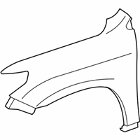 53802-60B60 Genuine Toyota Fender Sub-Assembly, Front