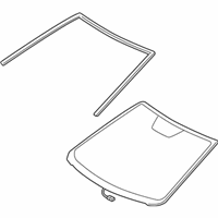 56101-06361 Genuine Toyota Glass Sub-Assembly, Wind