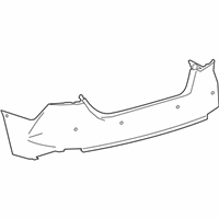 52159-0X913 Genuine Toyota Cover, Rear Bumper L/C