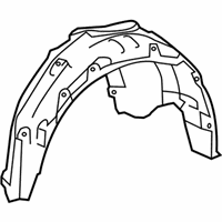 65638-06160 Genuine Toyota Liner, Rear Wheel House