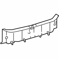 58387-02211 Genuine Toyota Plate, Rear Floor Finish