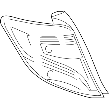 81561-0D620 Genuine Toyota Lens & Body, Rear Combination