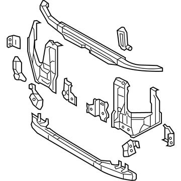 53201-04090 Genuine Toyota Support Sub-Assy, Radiator