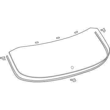 68105-0E120 Genuine Toyota Glass Sub-Assembly, Back