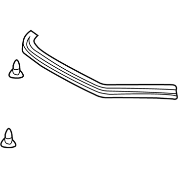 53395-42011 Genuine Toyota Seal, Hood To Radiator Grille