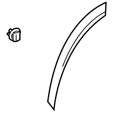 Toyota Highlander Door Moldings - Guaranteed Genuine Toyota Parts