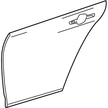 Rear Door Panel & Glass - 2022 Toyota Prius Prime