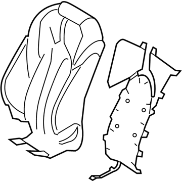 71073-07360-B2 Genuine Toyota Front Seat Cover Sub-Assembly