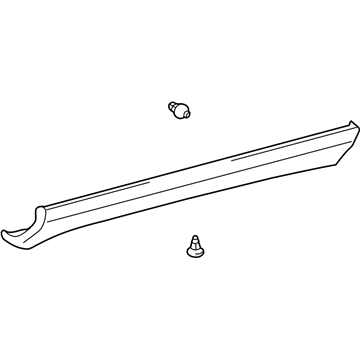 75851-AA020 Genuine Toyota Moulding, Rocker Panel, RH