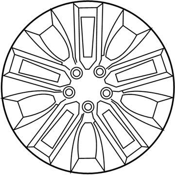 4261A-0R050 Genuine Toyota Wheel, Disc Chrome P