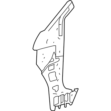61024-0E040 Genuine Toyota Pillar Sub-Assembly, Front