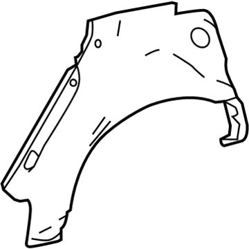 61632-07020 Genuine Toyota Panel, Quarter Wheel
