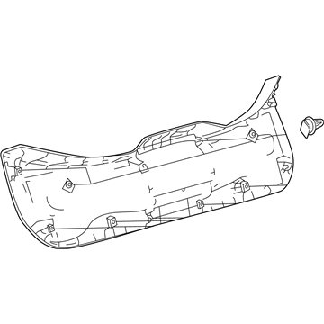 64780-12080-C0 Genuine Toyota Panel Assembly, Back Doo